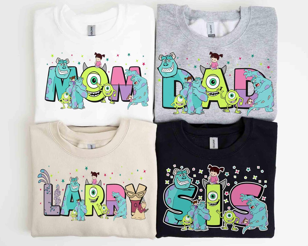 Custom Name Kids Toddler Monsters Inc T-shirt, Personalized Disney Mike ...