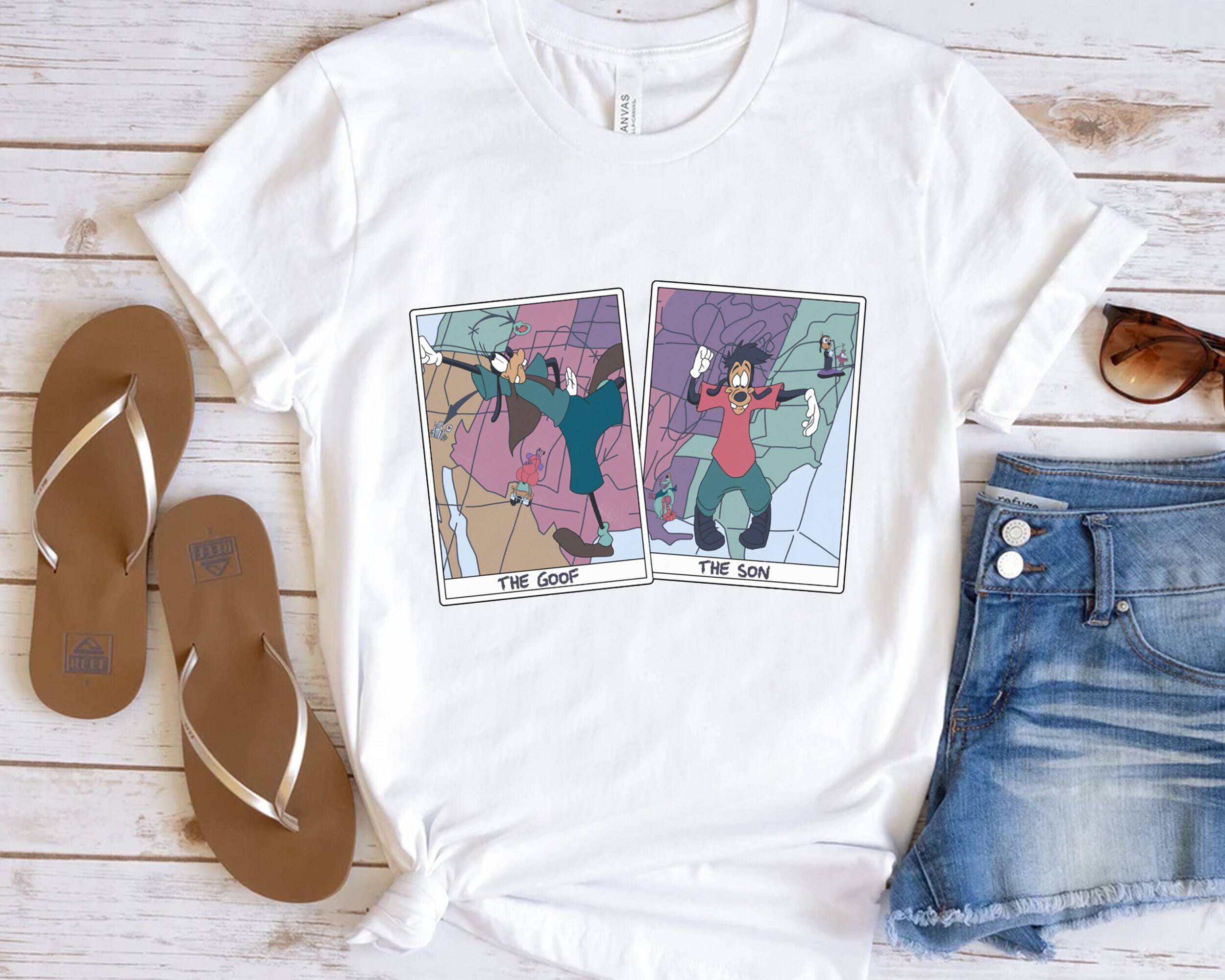 Disney A Goofy Movie The Goof The Son Cards T-shirt
