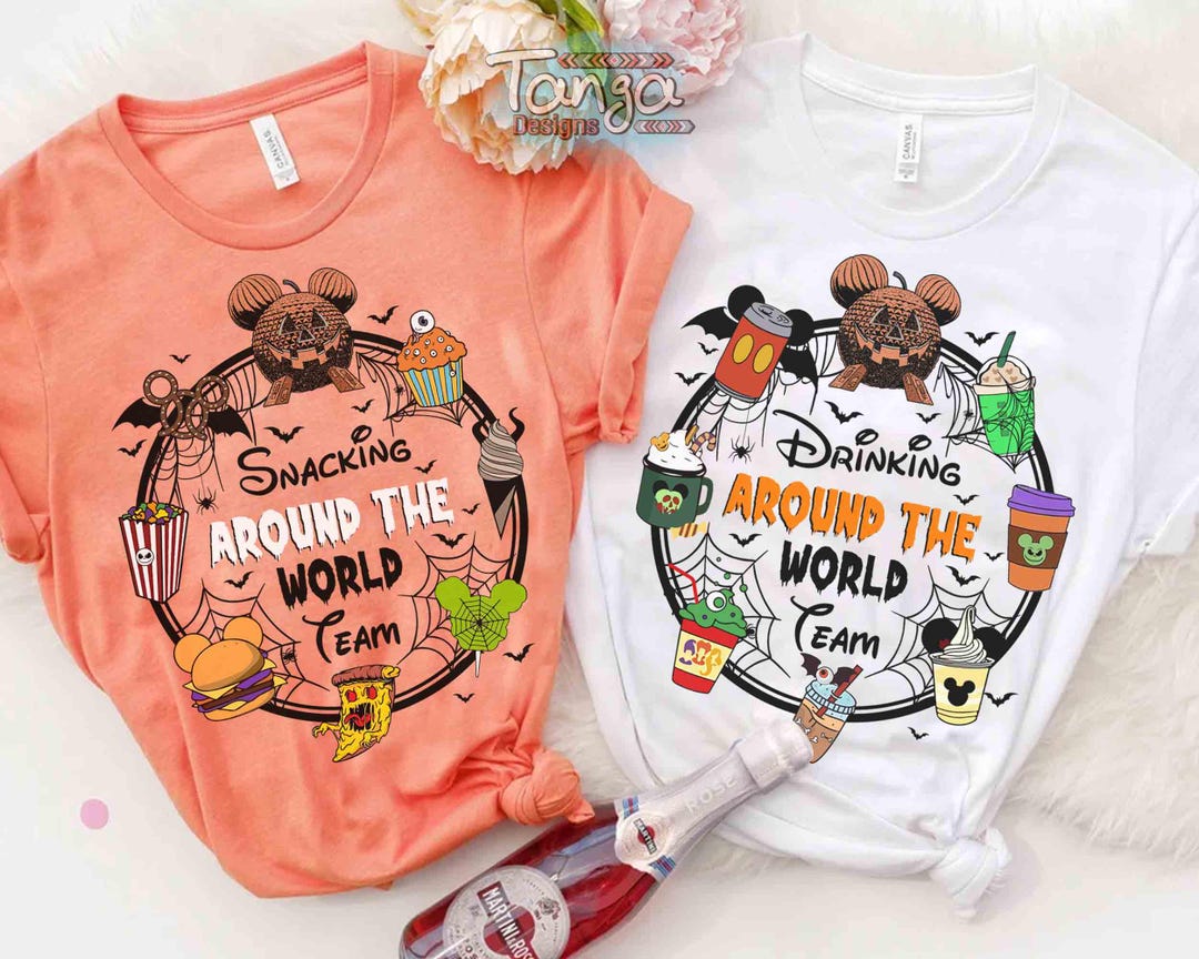 Disney Epcot Snack Drink Around the World Halloween Shirt, Mickey ...