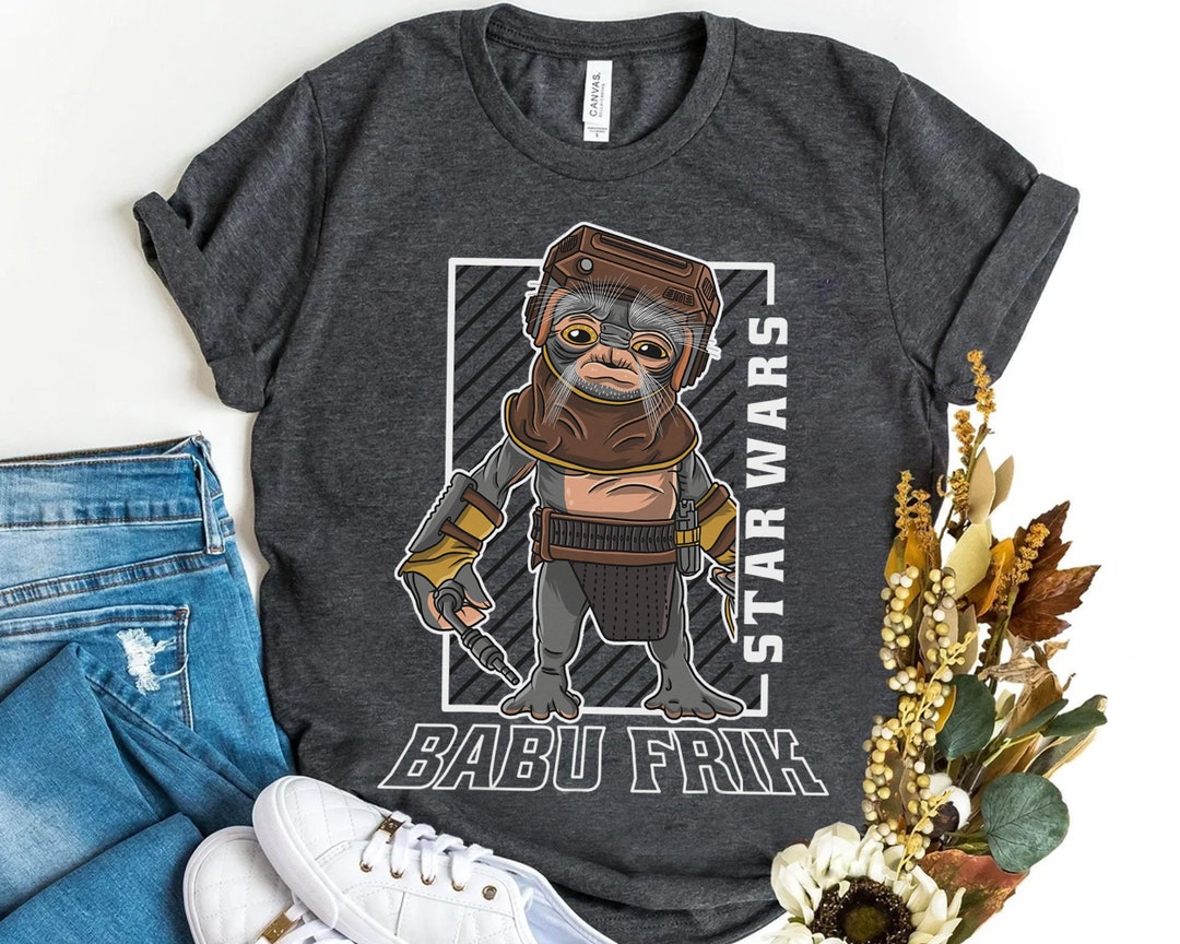 Funny Star Wars the Rise of Skywalker Babu Frik Portrait Shirt, Galaxy ...