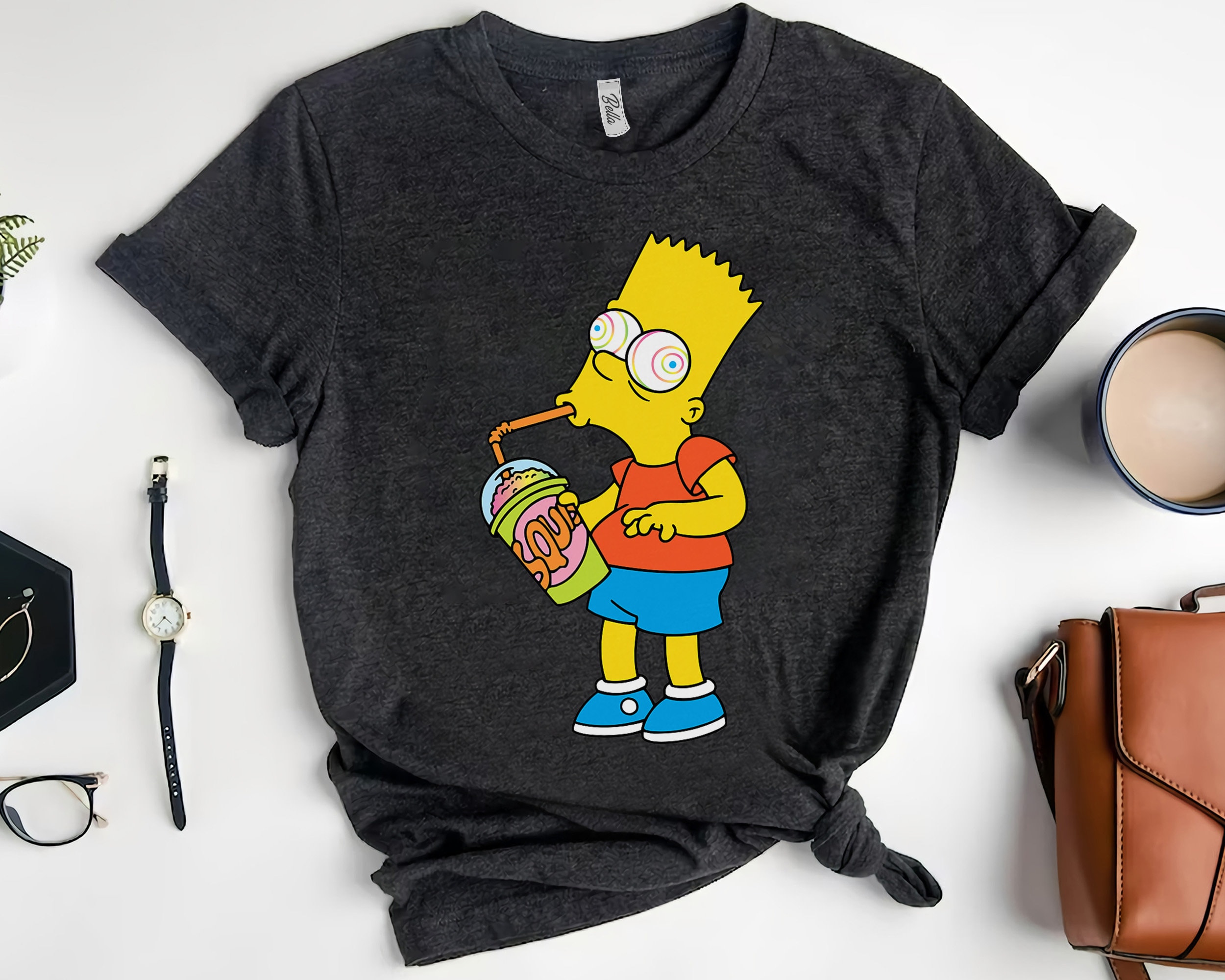 Funny The Simpson Family Bart Simpson Brain Freeze Shirt