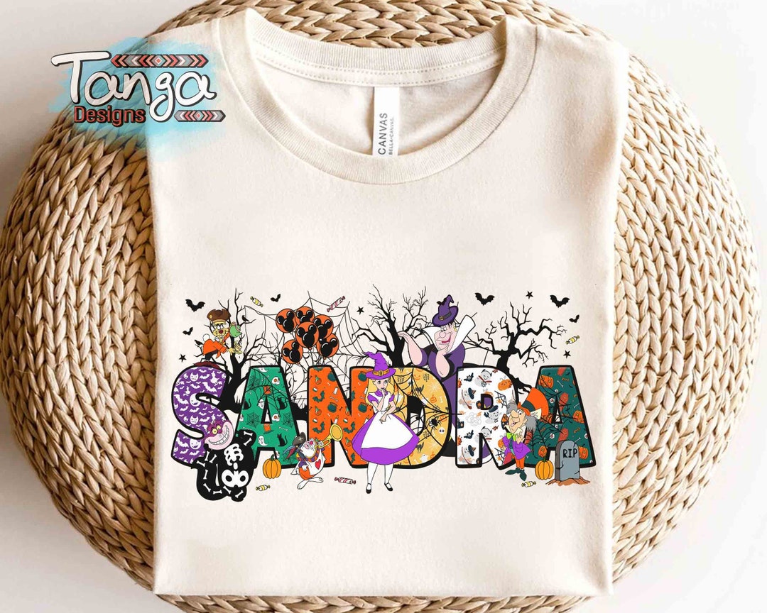 Custom Name Alice in Wonderland Halloween Shirt, Personalized Disney ...