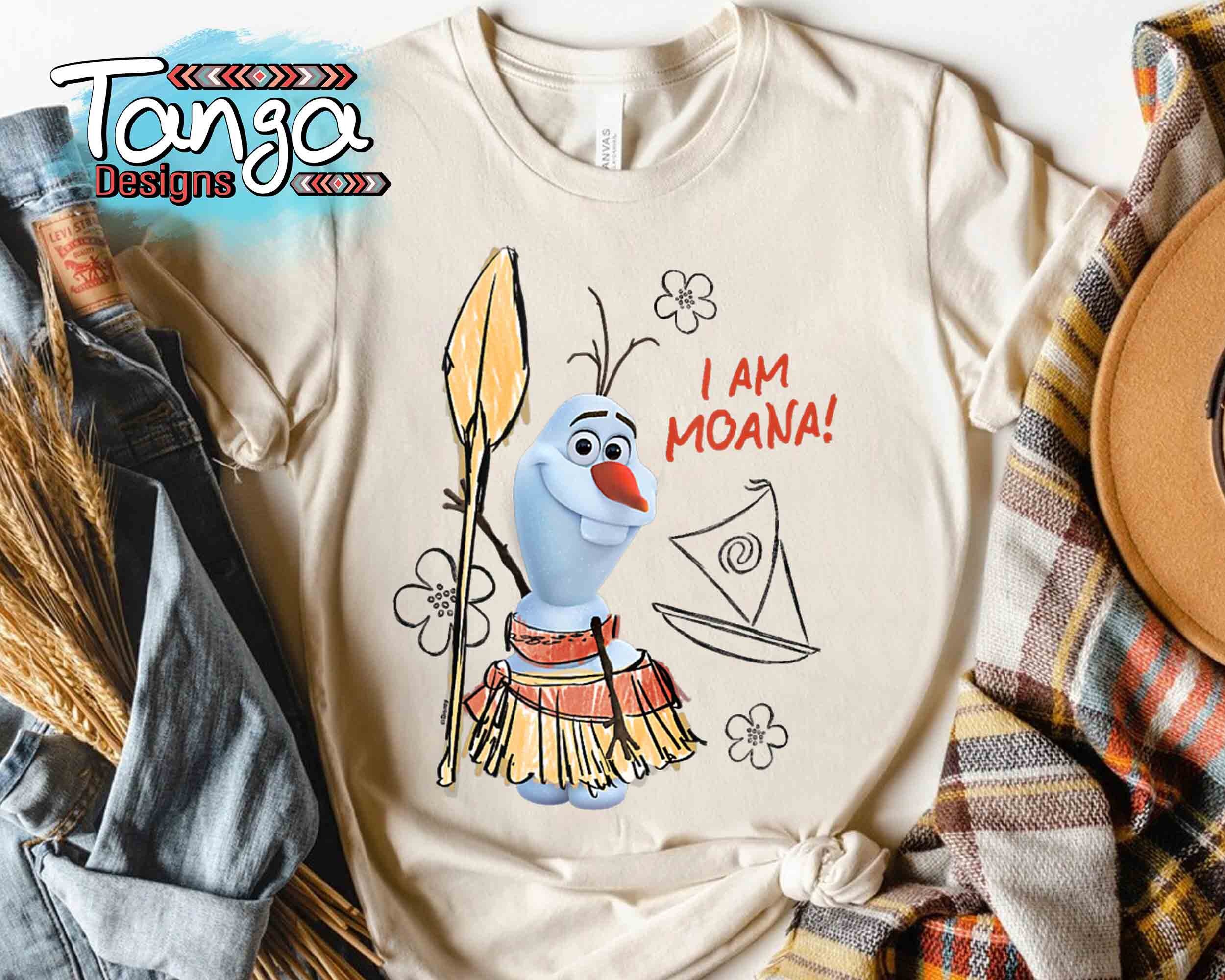 Disney Olaf I Am Moana Presents Moana Costume Sketch Shirt - Etsy