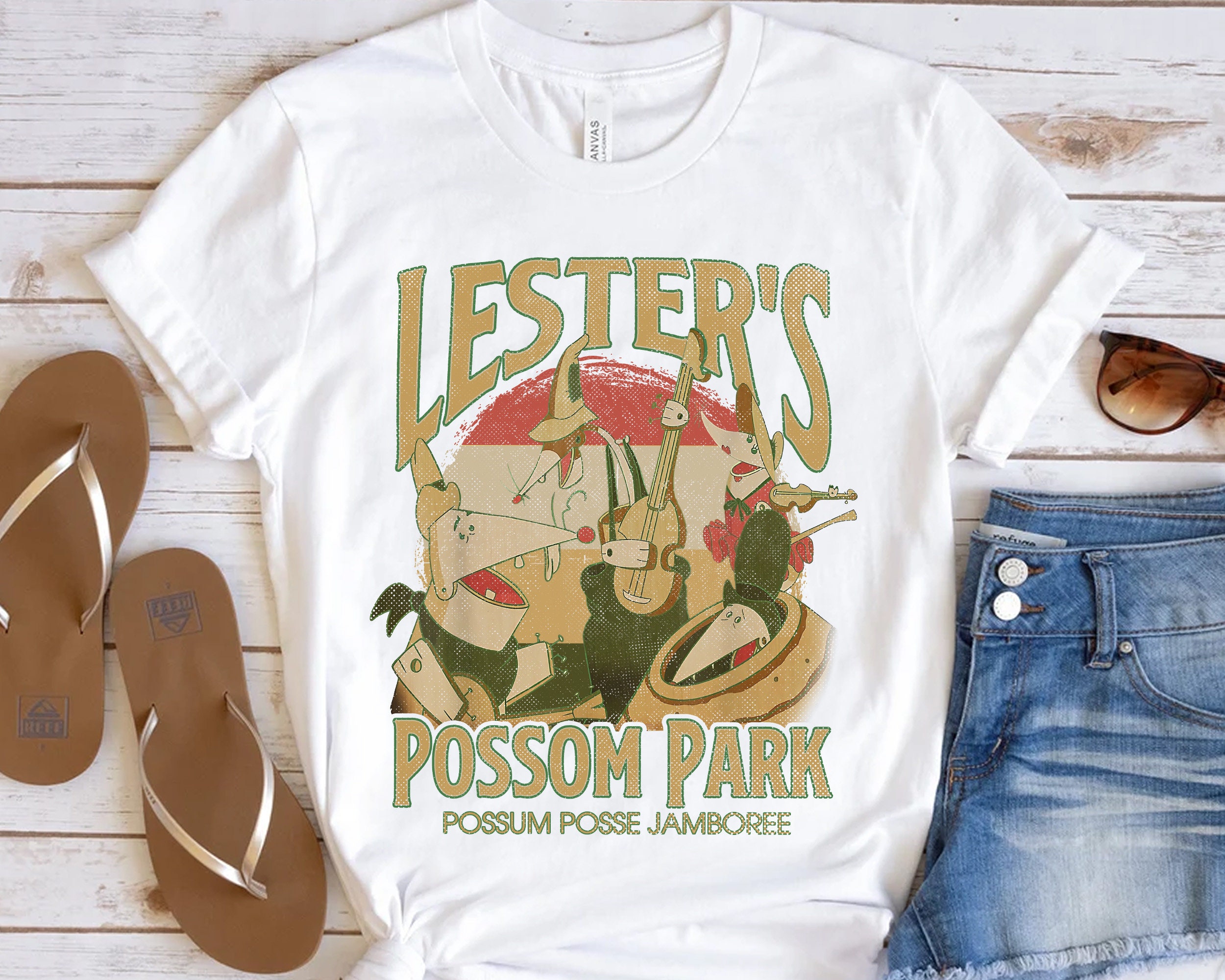 Disney A Goofy Movie Lester's Possum Park Retro T-shirt - Etsy