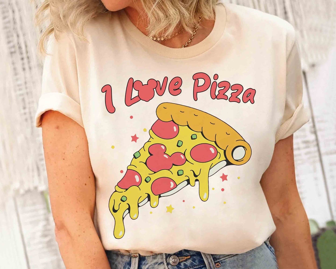 Mickey Mouse Ears I Love Pizza T-shirt, Funny Disney Mickey and Friends ...