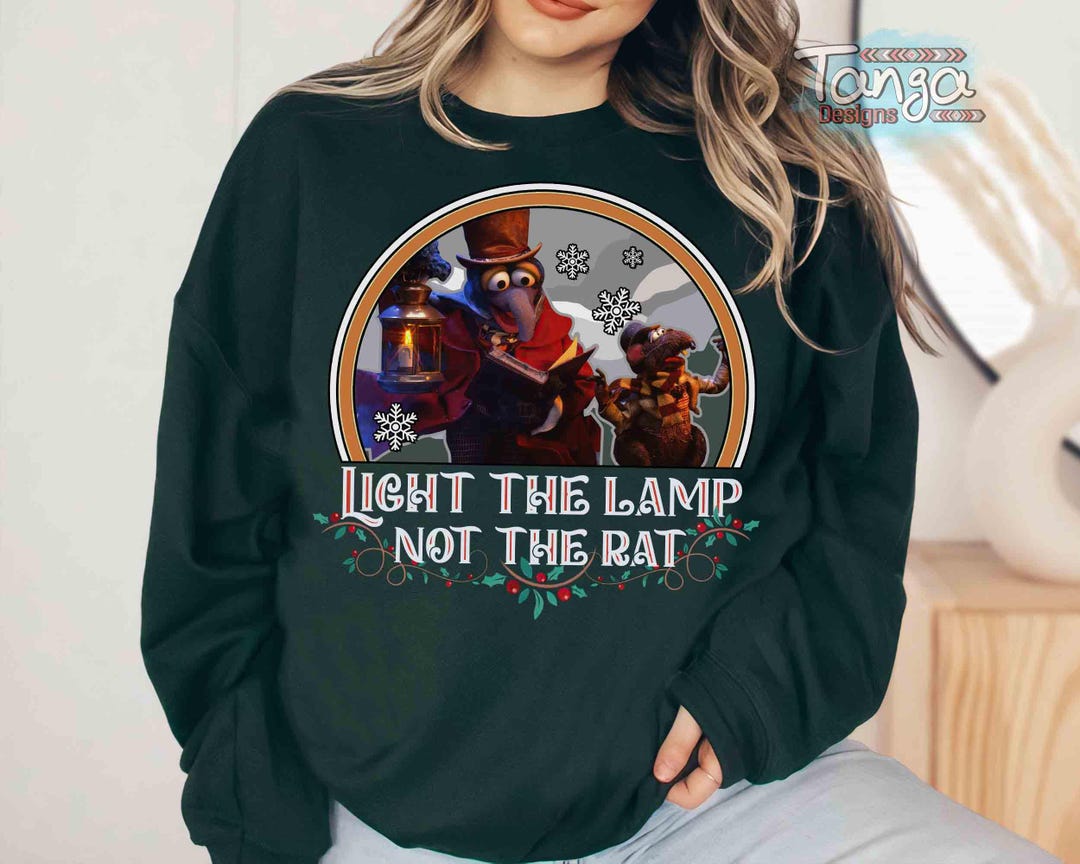 Muppet Christmas Carol Gonzo Rizzo Light the Lamp Not the Rat Shirt ...