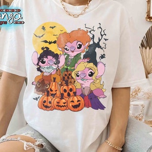 Lilo & Stitch Angel Cosplay Hocus Pocus Sanderson Sisters Shirt, Disney ...