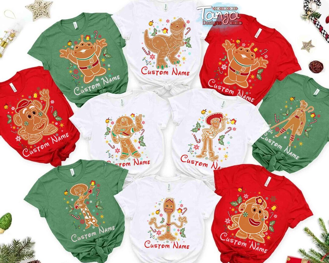 Personalized Ginger Cookies Toy Story Christmas Shirts, Disney Buzz ...