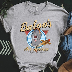 Disney Talespin Funny Baloo's Air Service Retro Shirt, Magic Kingdom ...