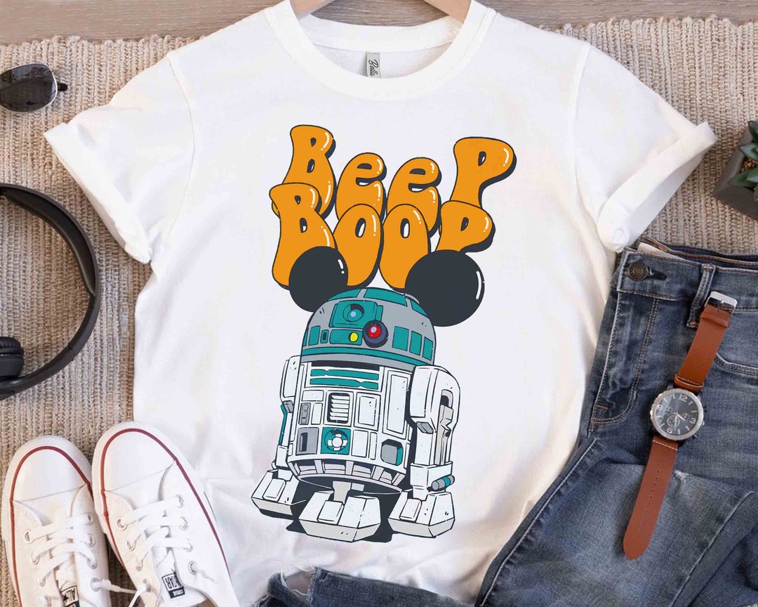 Star Wars Cute Droid R2-D2 Beep Boop Costume Mickey Ears Shirt, Galaxy ...