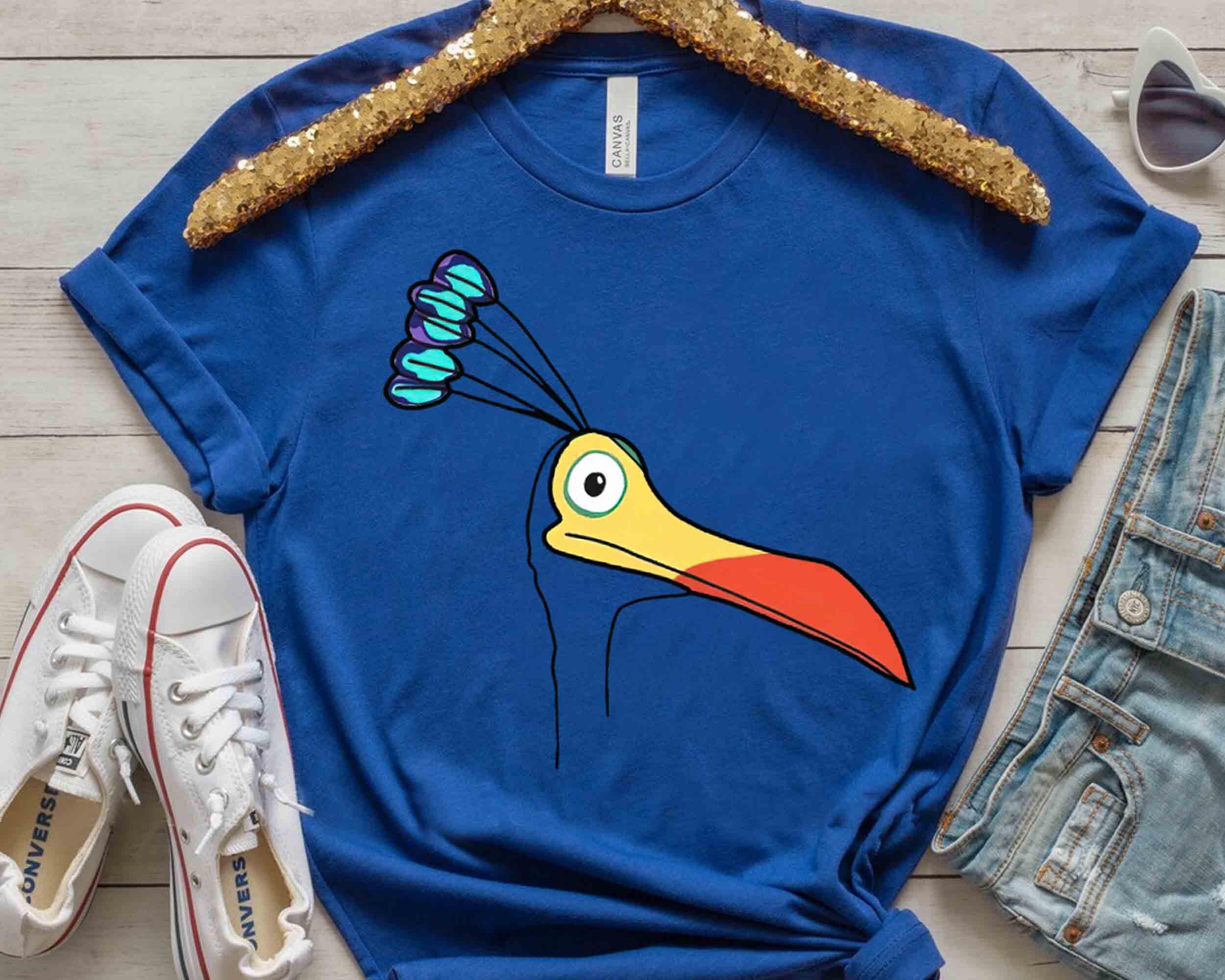 Disney Pixar up Big Face Cartoon Halloween Costume Shirt, Carl Russell ...