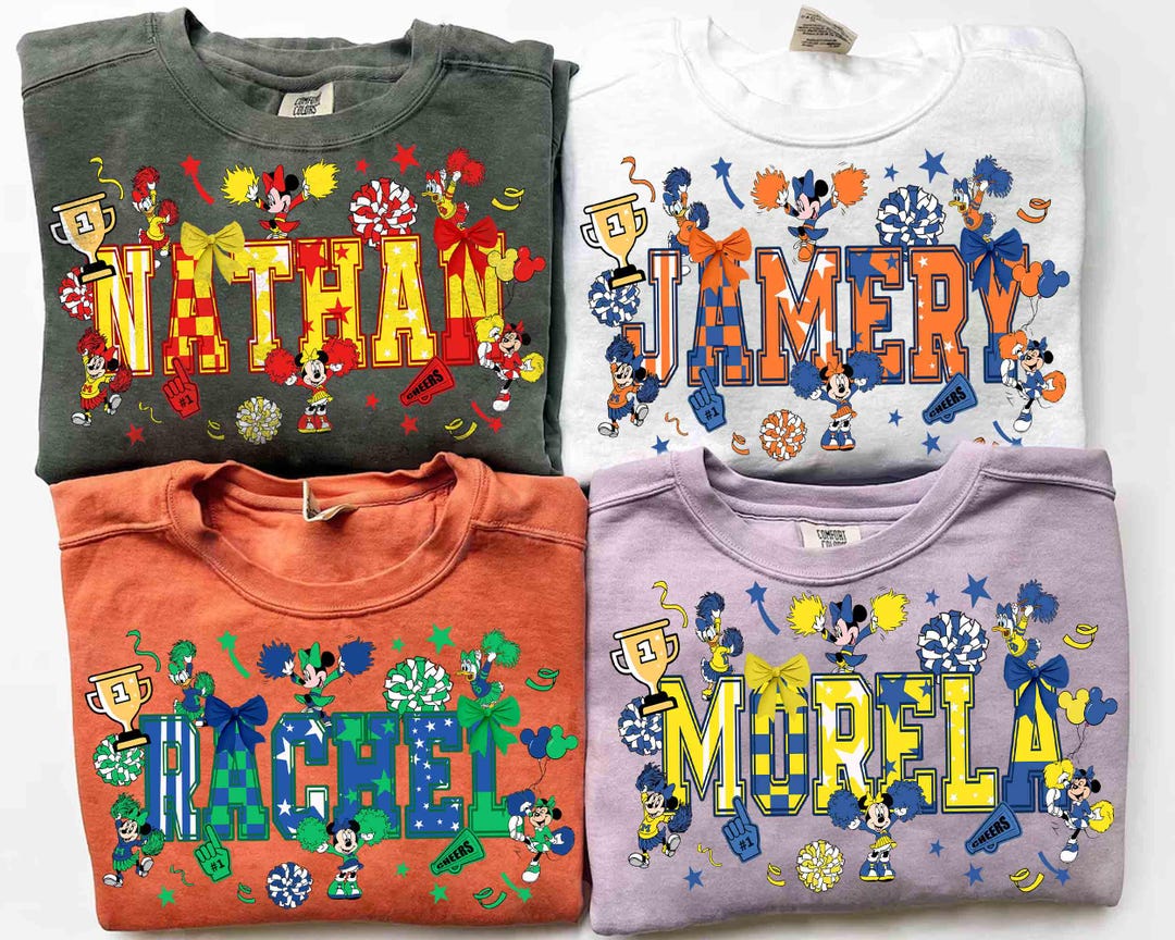 Custom Name Disney World Cheer Competition 2026 Shirt, Mickey & Friends ...