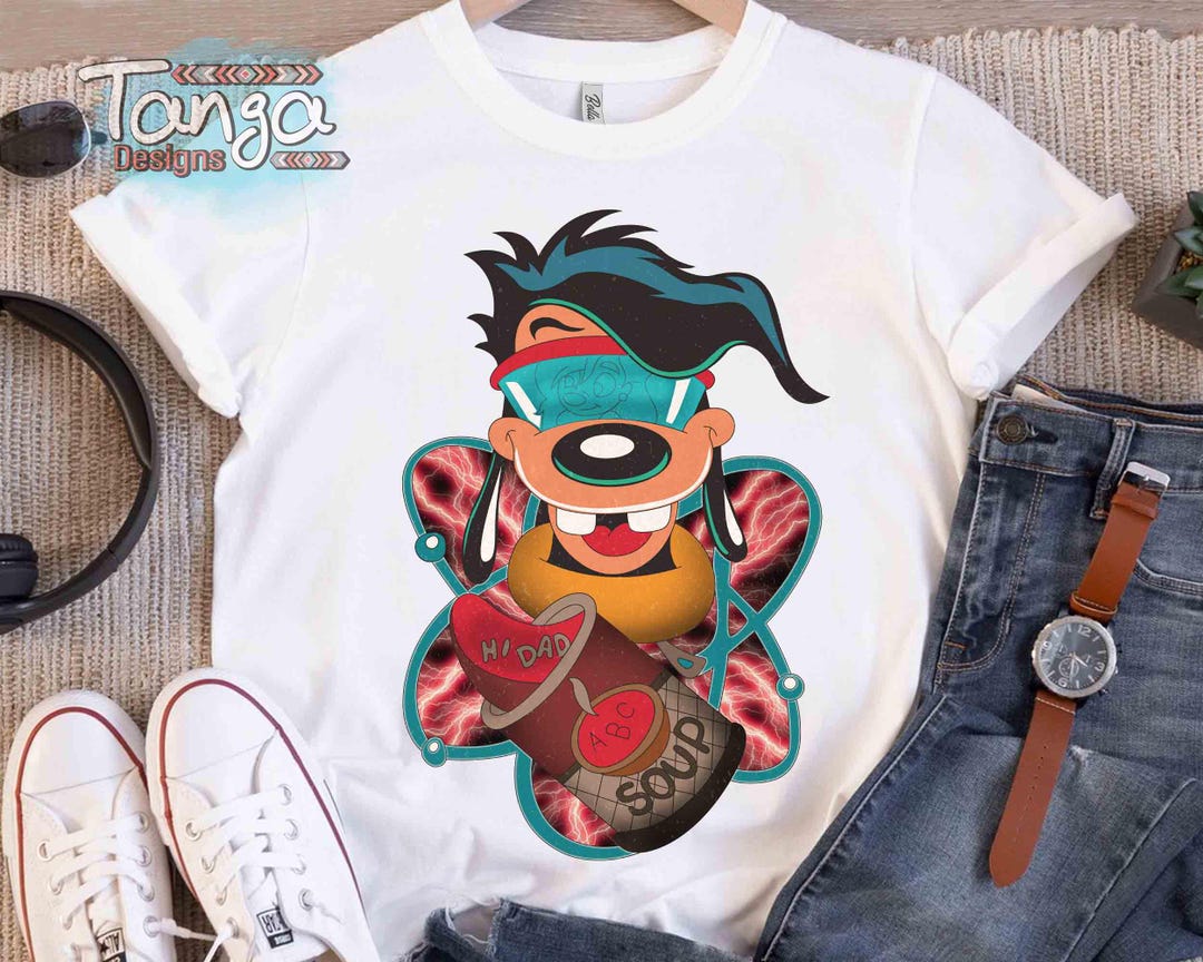 Max Goof Custom Powerline Hi Dad Soup Retro T-shirt, Disney A Goofy ...