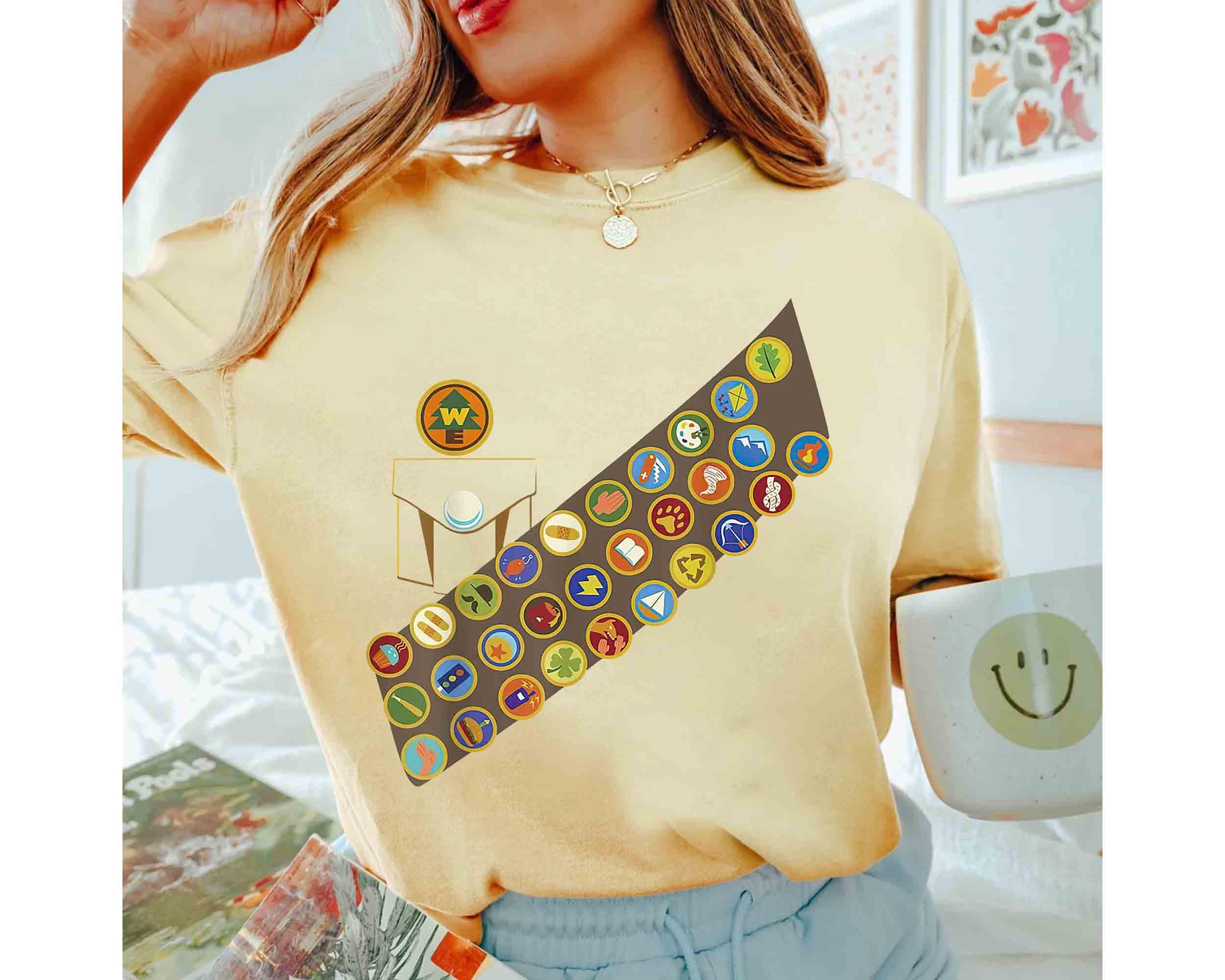 Disney Pixar up Big Face Cartoon Halloween Costume Shirt, Carl Russell ...