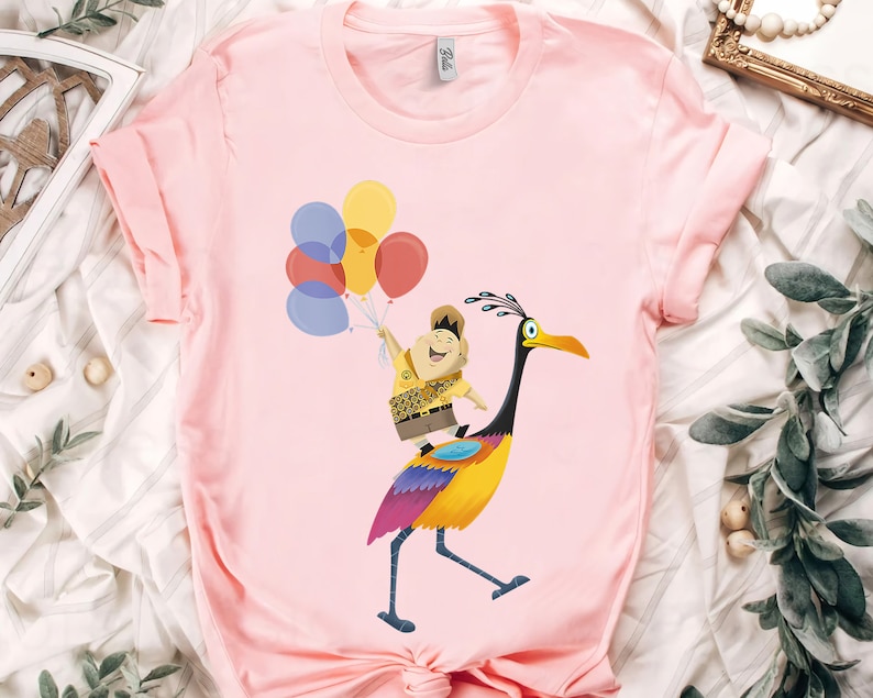Disney Pixar up Russell Balloons on Kevin T-shirt Magic - Etsy