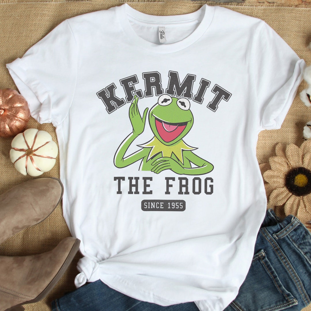 Vintage Disney the Muppets Show Kermit the Frog Since 1955 Collegiate ...