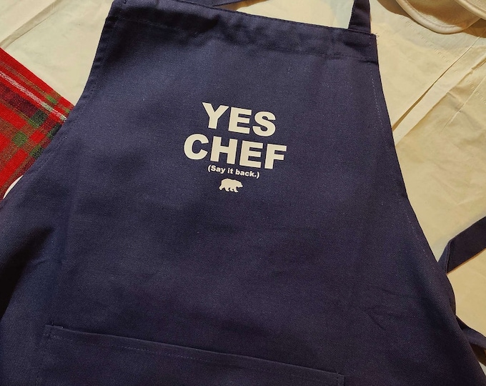 Yes Chef Apron, the Bear TV Show FX, Fun Gifts, Funny Aprons, TV Show Apron - Etsy