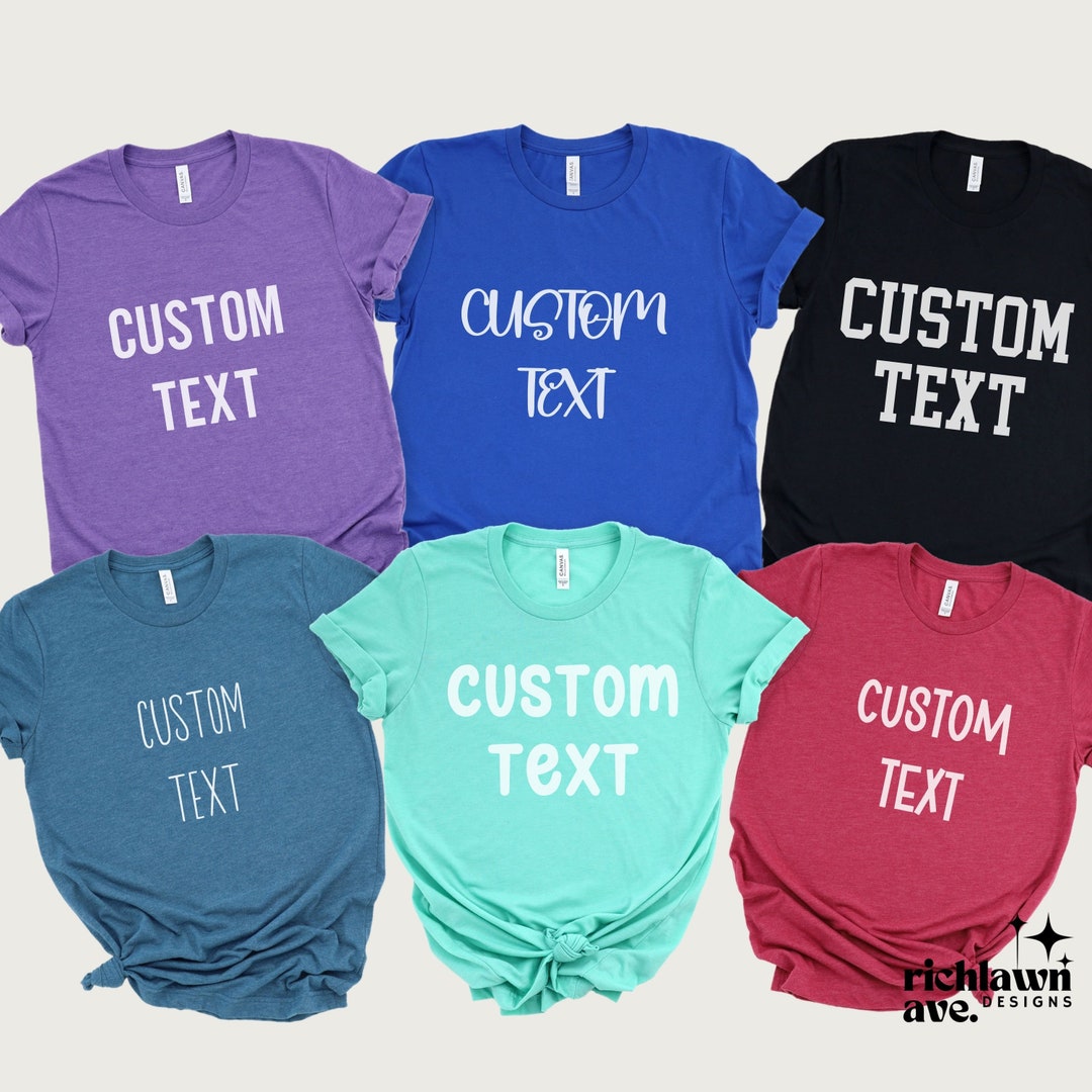 Custom T-shirt, Personalized T-shirt, Personalized Shirts, Custom Shirt ...