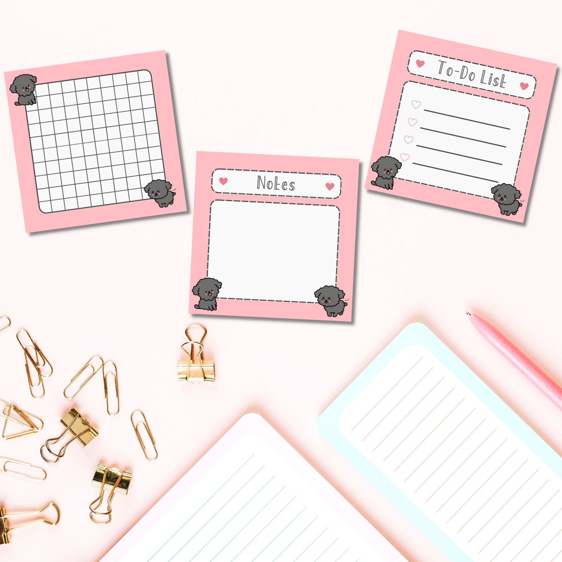 Kawaii Printable Memo Sheets Cute Memo Pads Digital Download - Etsy