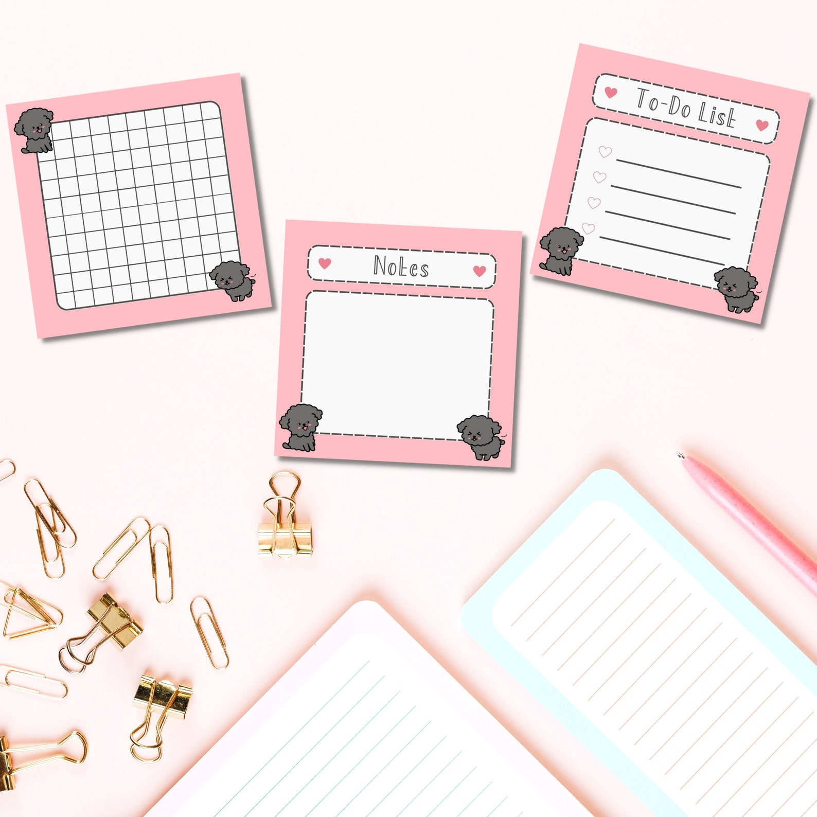 Kawaii Printable Memo Sheets Cute Memo Pads Digital Download - Etsy