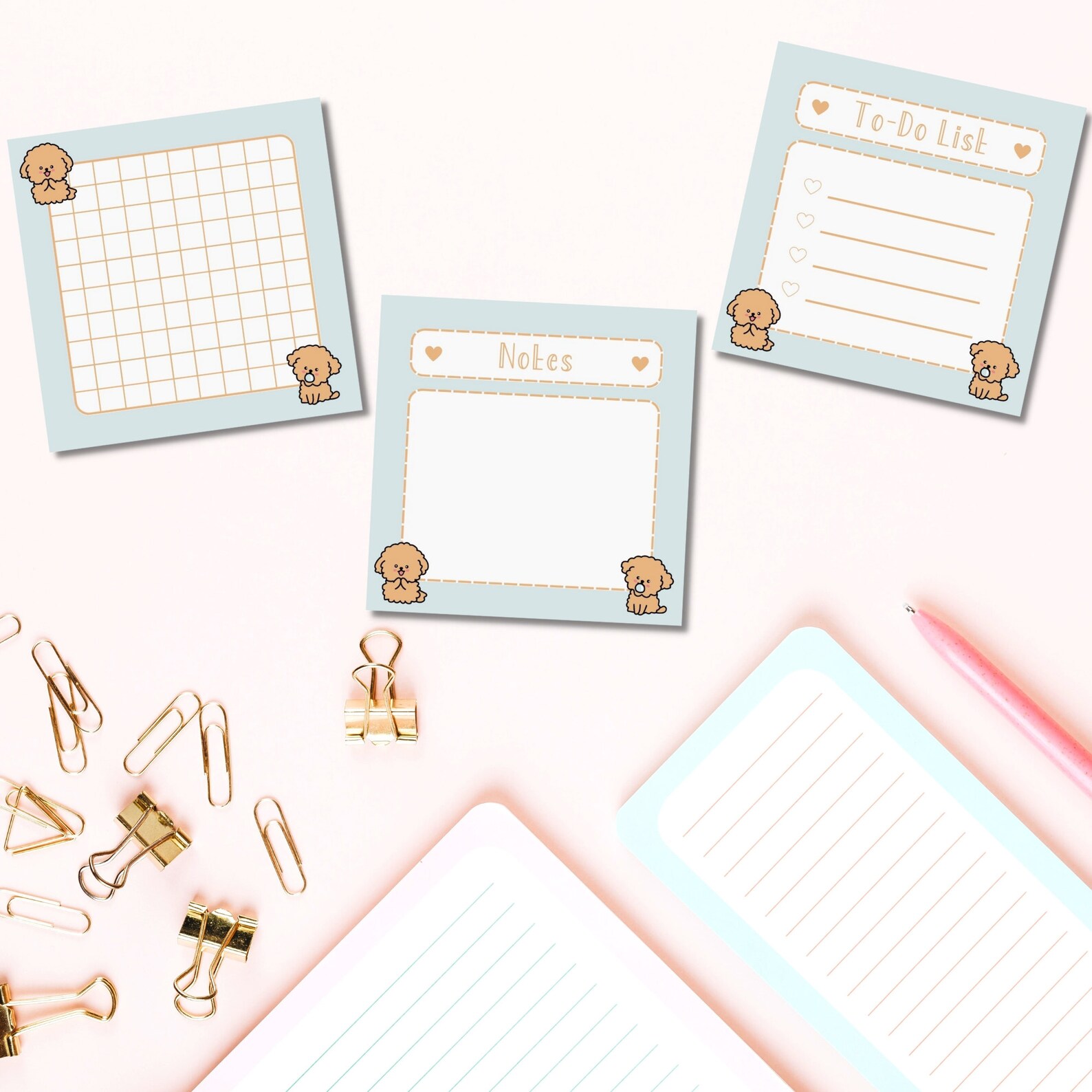 Kawaii Printable Memo Pads Cute Memo Sheets Digital Download - Etsy