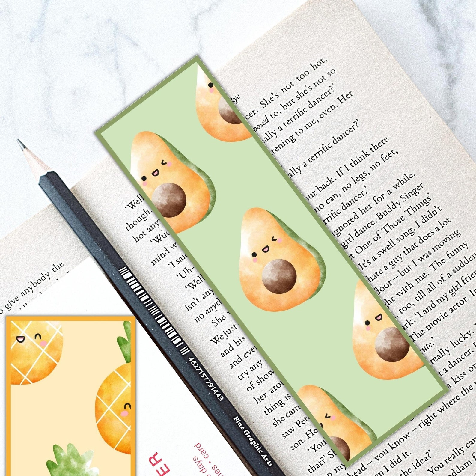 Kawaii Printable Bookmarks 5 Fruits Bookmarks Digital - Etsy