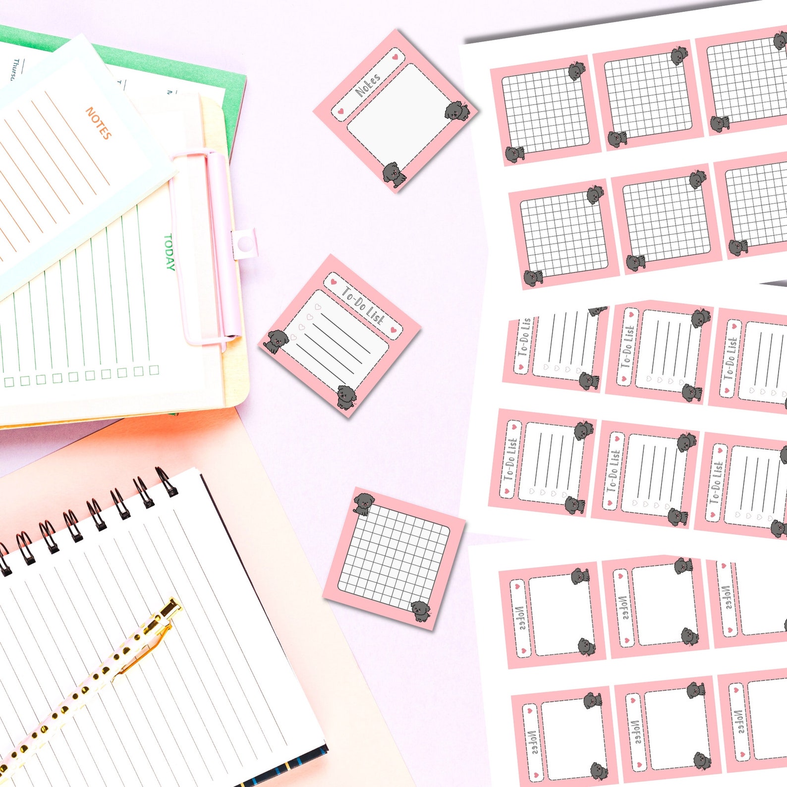 Kawaii Printable Memo Sheets Cute Memo Pads Digital Download - Etsy