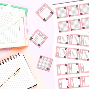 Kawaii Printable Memo Sheets Cute Memo Pads Digital Download - Etsy