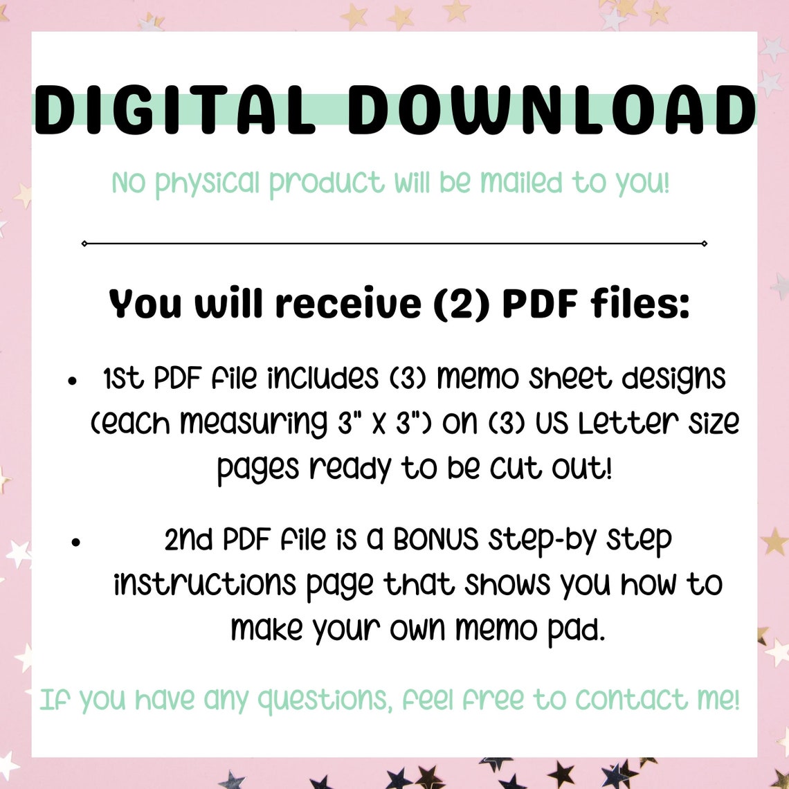 Kawaii Printable Coffee Cup Memo Pad, Memo Sheets Digital Download ...