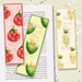 Kawaii Printable Bookmarks, 5 Vegetables Bookmarks Digital Download ...