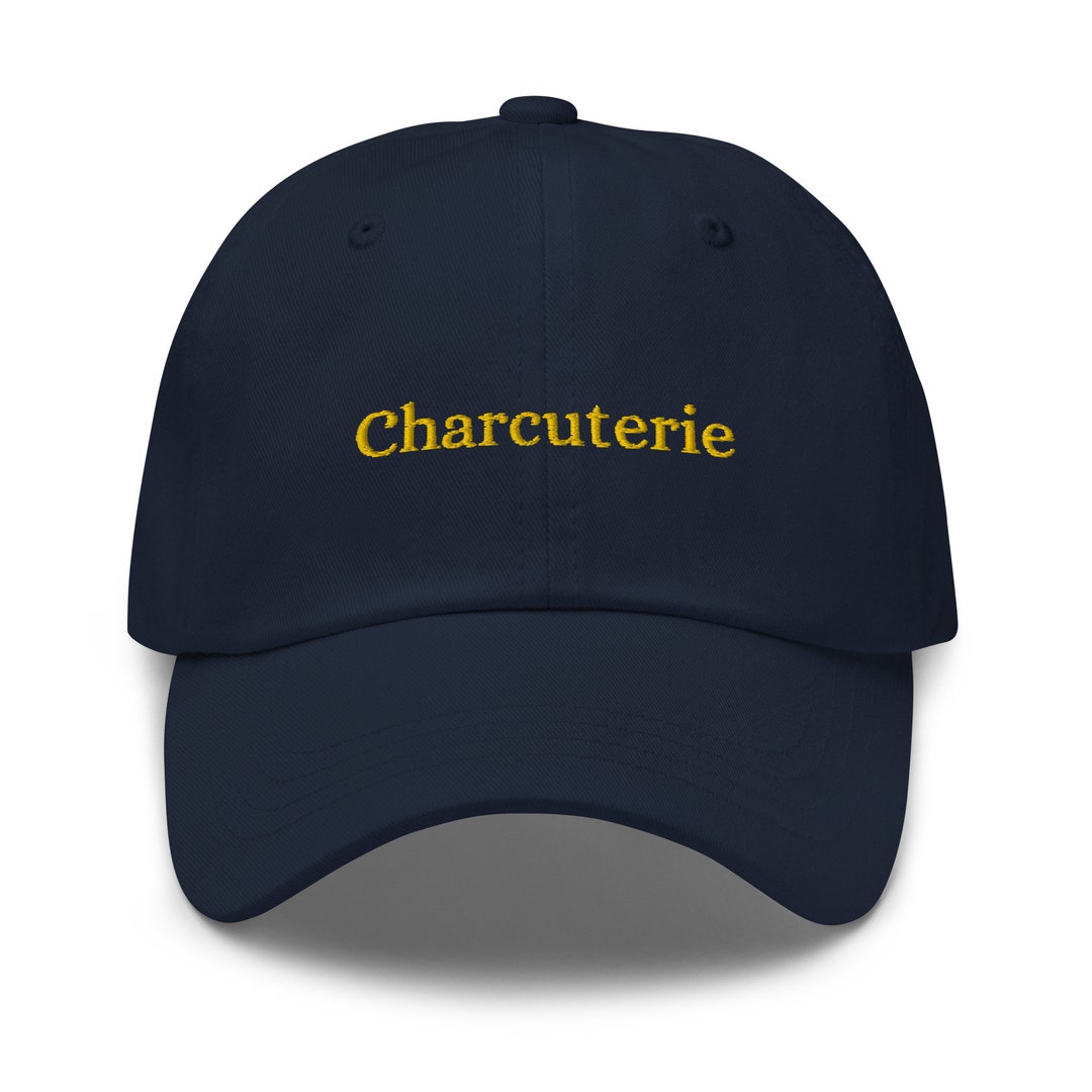 Charcuterie Hat - Food and Wine Gift - Cheese Fans - Embroidered Cotton ...