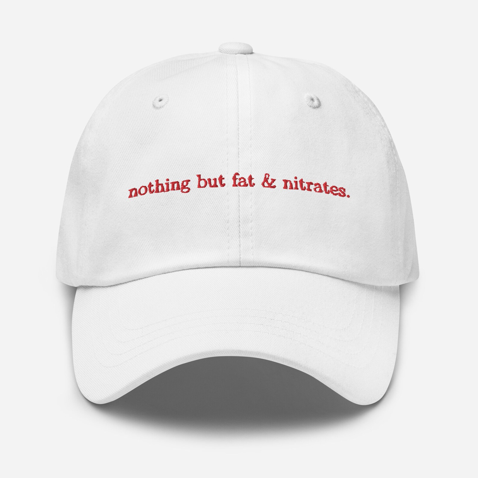 Sopranos Gabagool Hat Meadow's Capocollo Health Tips Embroidered Cotton ...