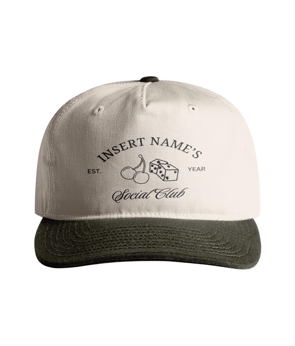 Custom Bachelorette Party Hat: Embroidered Social Club Two-tone ...