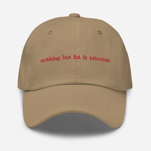 Sopranos Gabagool Hat Meadow's Capocollo Health Tips Embroidered Cotton ...