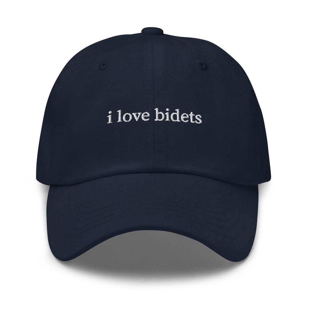 I Love Bidets Embroidered Dad Hat: Bathroom Humor, Clean Girl Energy - Etsy