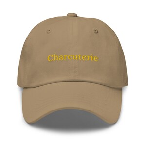 Charcuterie Hat - Food and Wine Gift - Cheese Fans - Embroidered Cotton ...