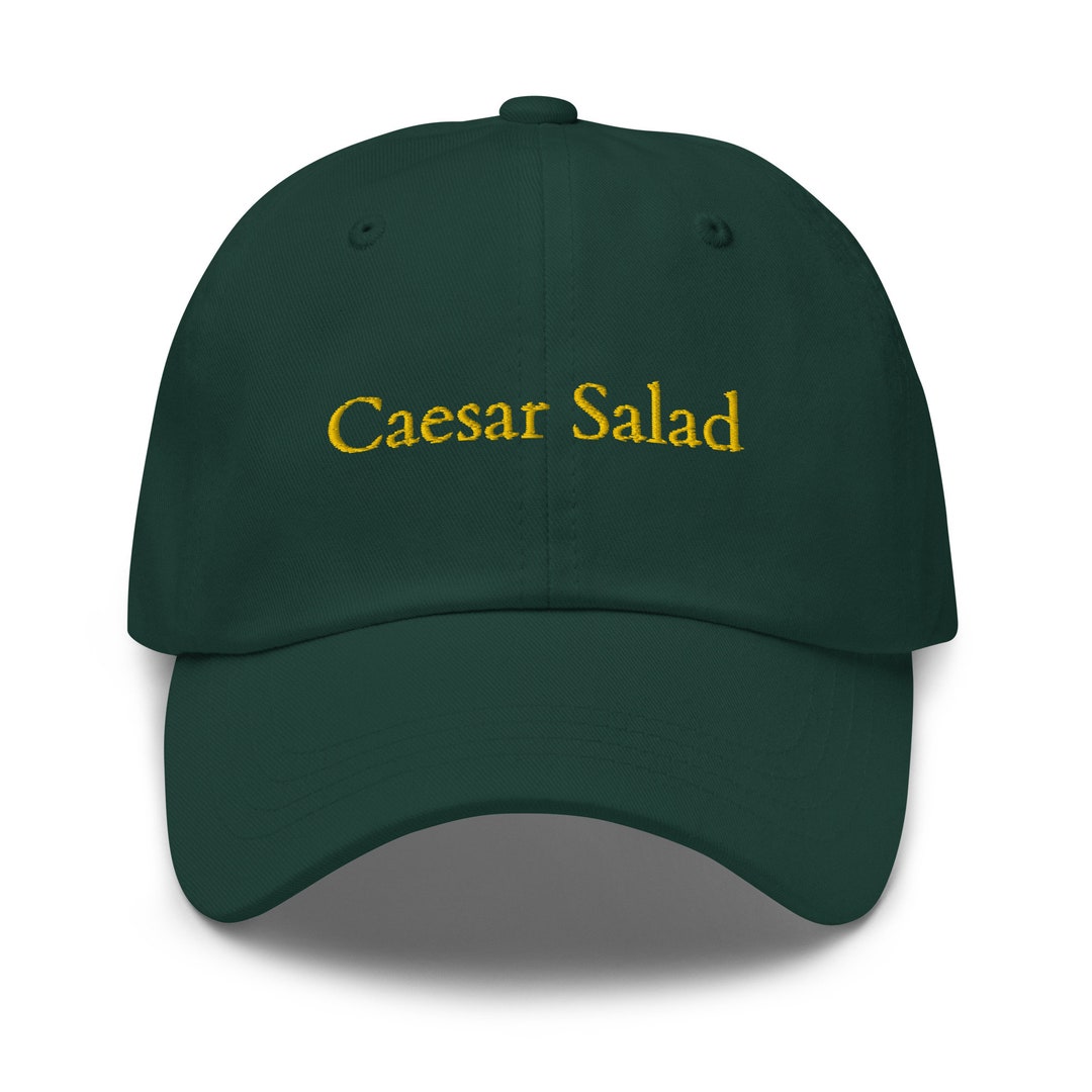 Caesar Salad Hat: Embroidered Cotton Twill Cap - Etsy