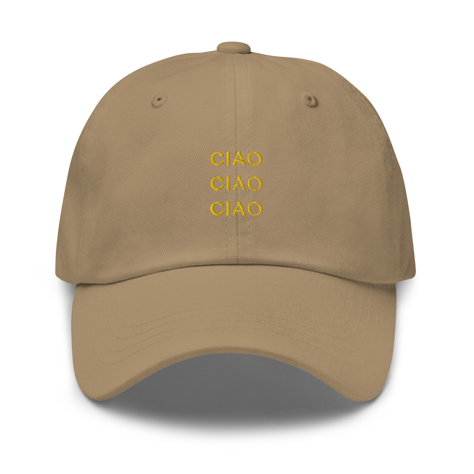 Ciao Hat - Italy, Italian, Hello, Goodbye - Cotton Embroidered Cap - Etsy
