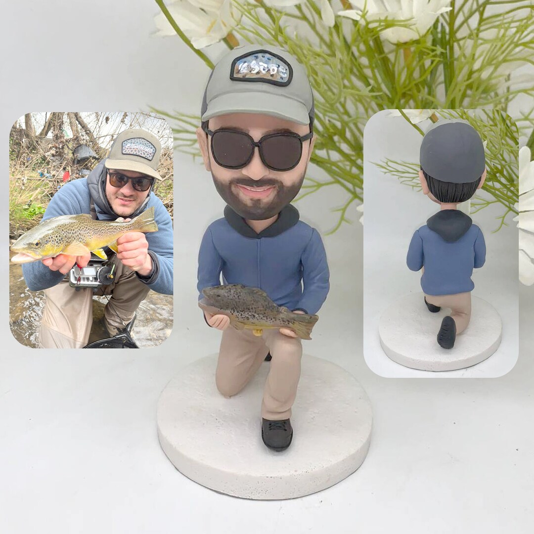 Personalized Bobbleheads, Fishing Enthusiast Bobbleheads, Bobbleheads ...