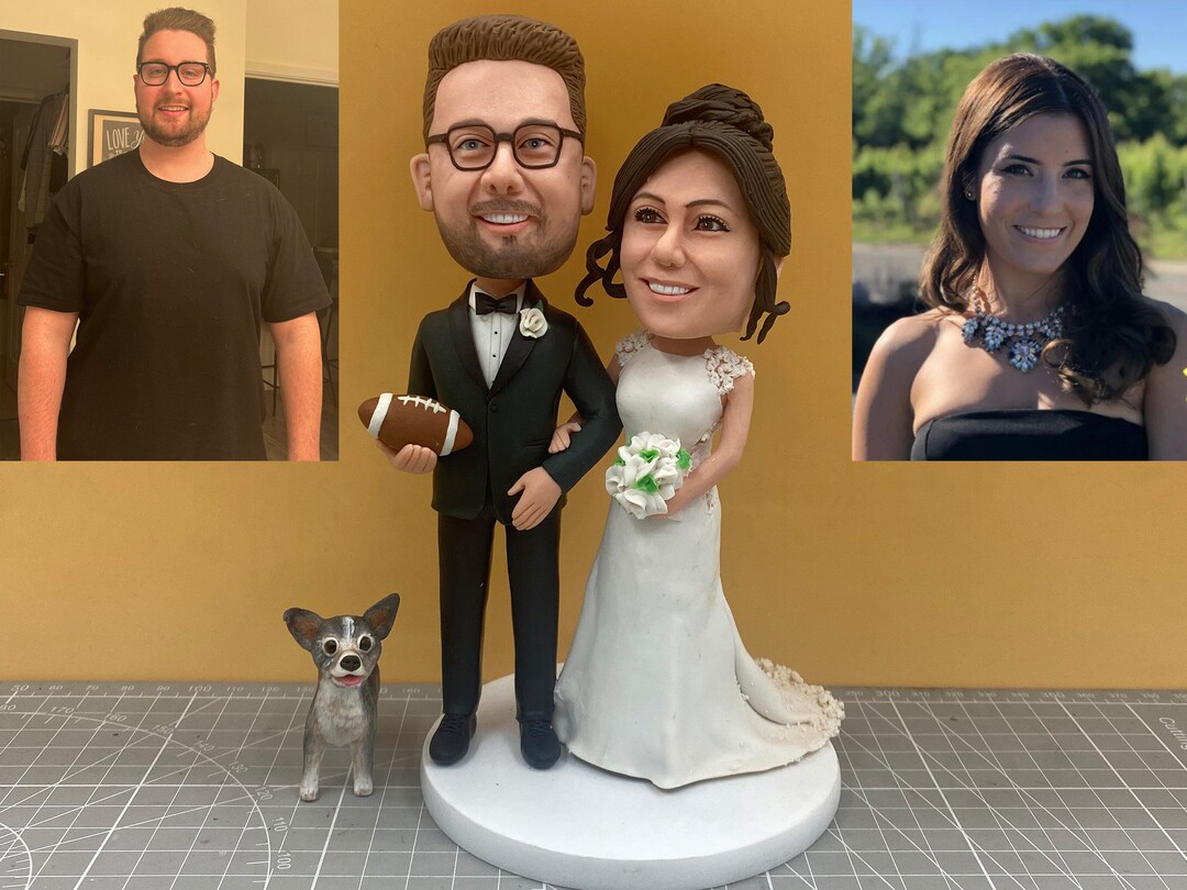 Custom Bobblehead Wedding Cake Topper,personalized Wedding Cake ...
