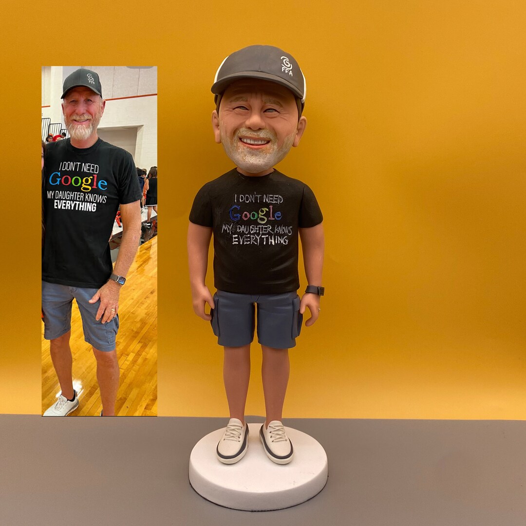 Man Bobble Head Custom, Personalized Birthday Bobblehead for Dad ...