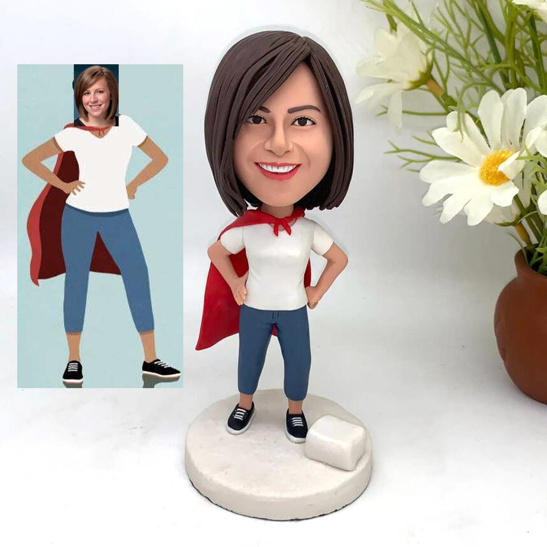 Personalized Bobblehead, Custom Bobblehead, Custom Woman Bobblehead ...