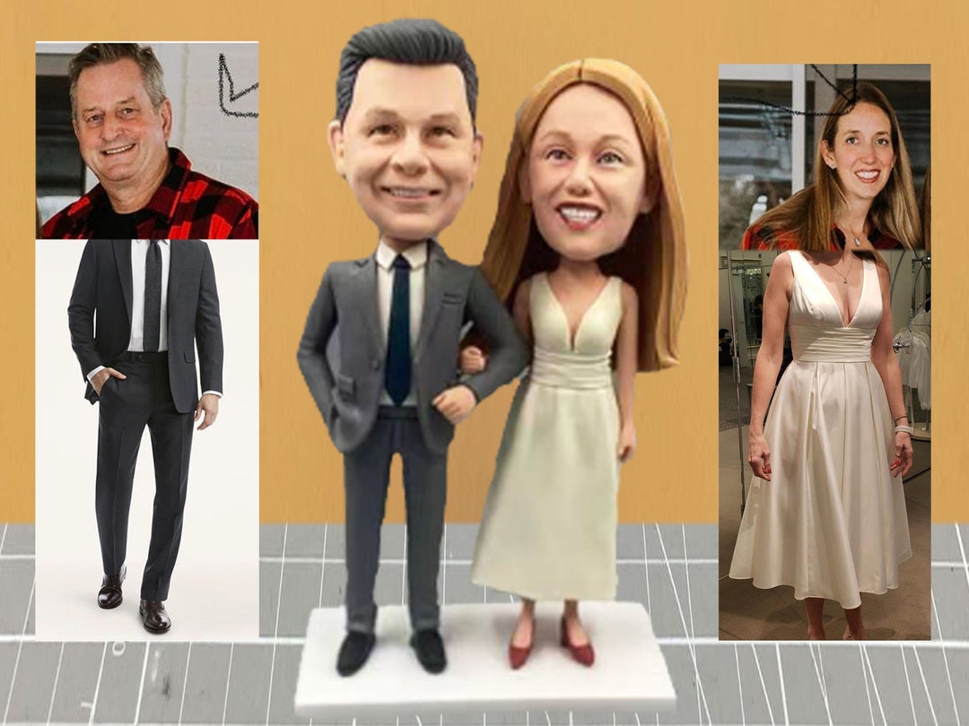 Custom Bobblehead Wedding Cake Topper,personalized Wedding Cake ...