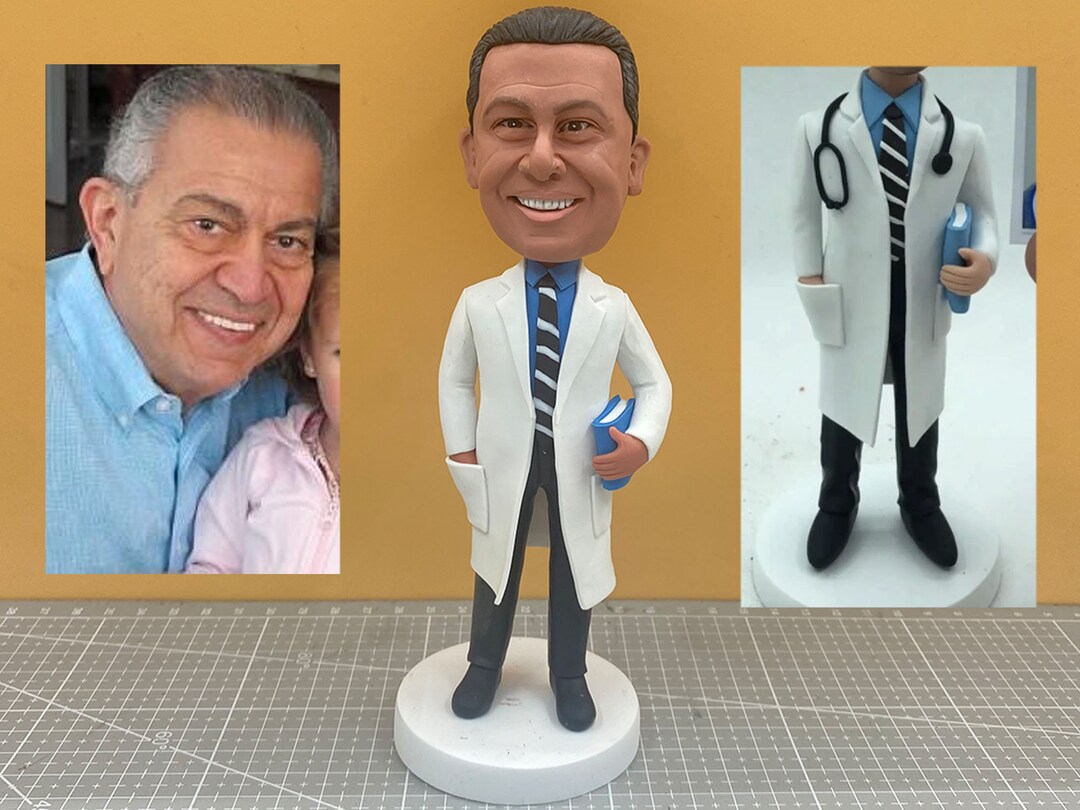 Custom Medical Doctor Bobblehead Figurines With Stethoscope, Christmas ...