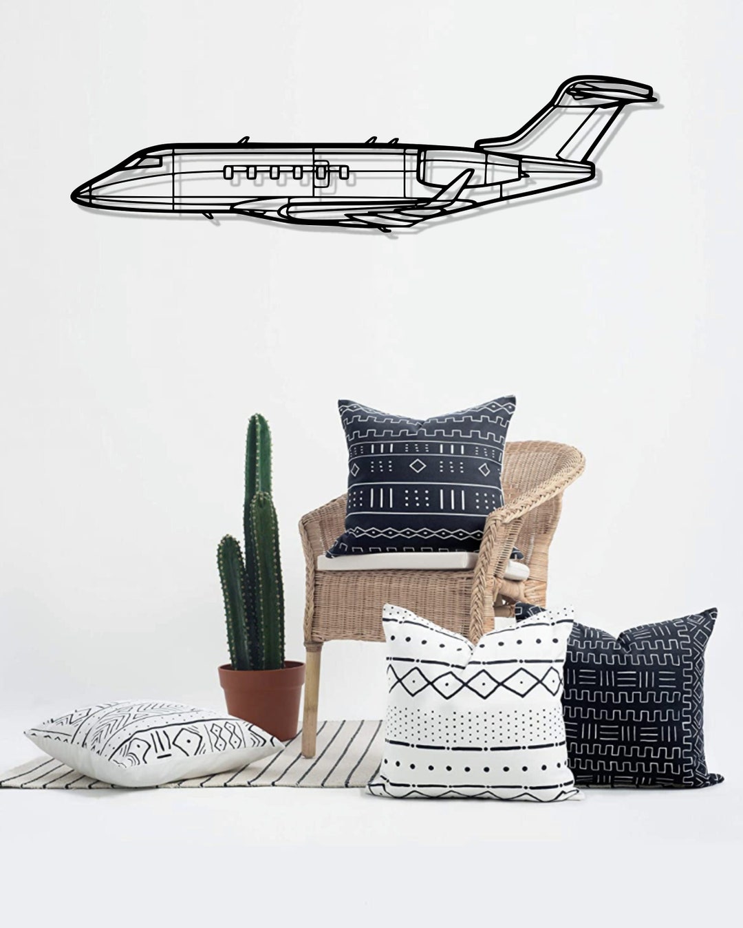 Challenger 350 Metal Wall Art Gifts Custom Gift Minimalist - Etsy