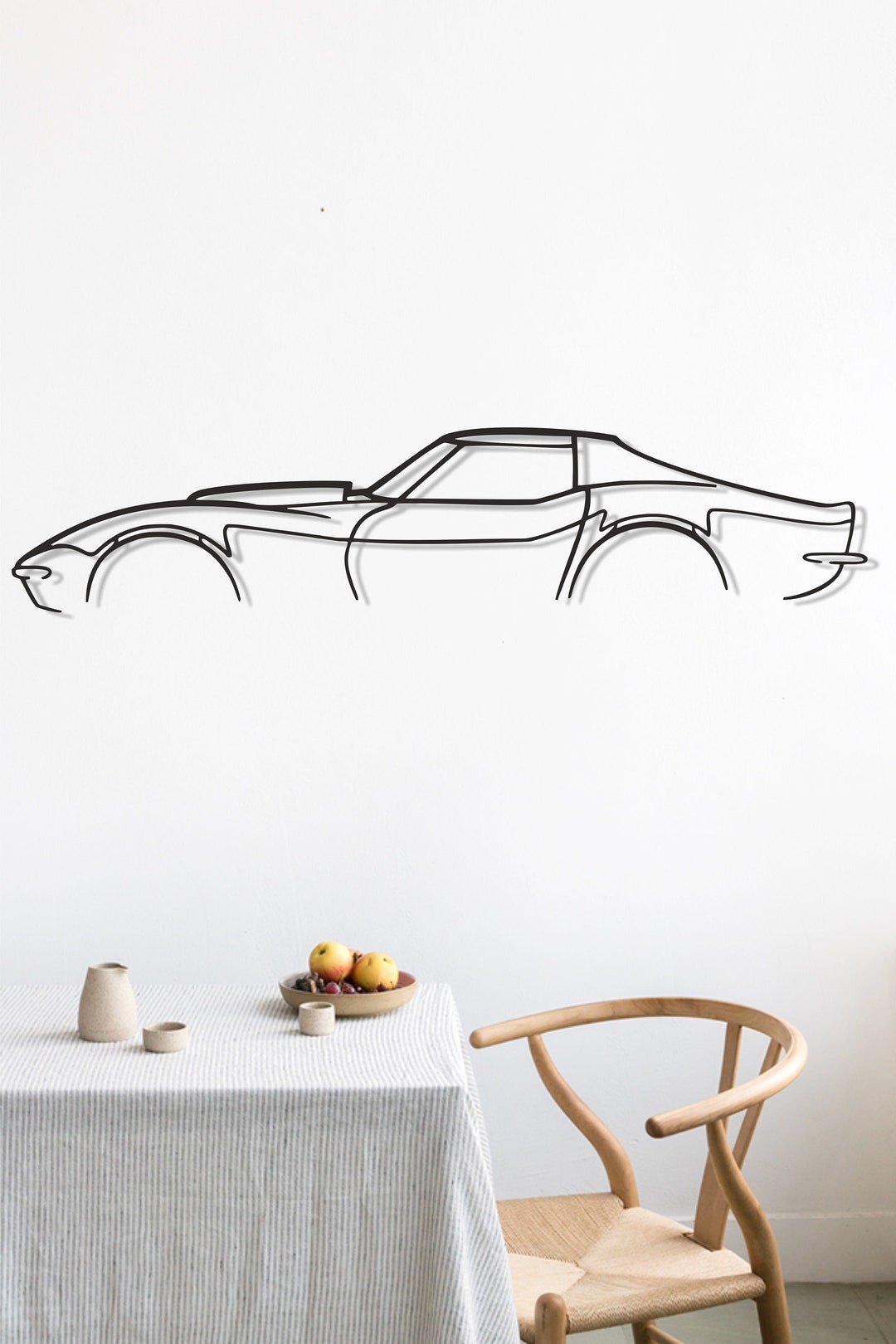 Corvette C3 Silhouette Metal Wall Art Car Silhouette Wall - Etsy