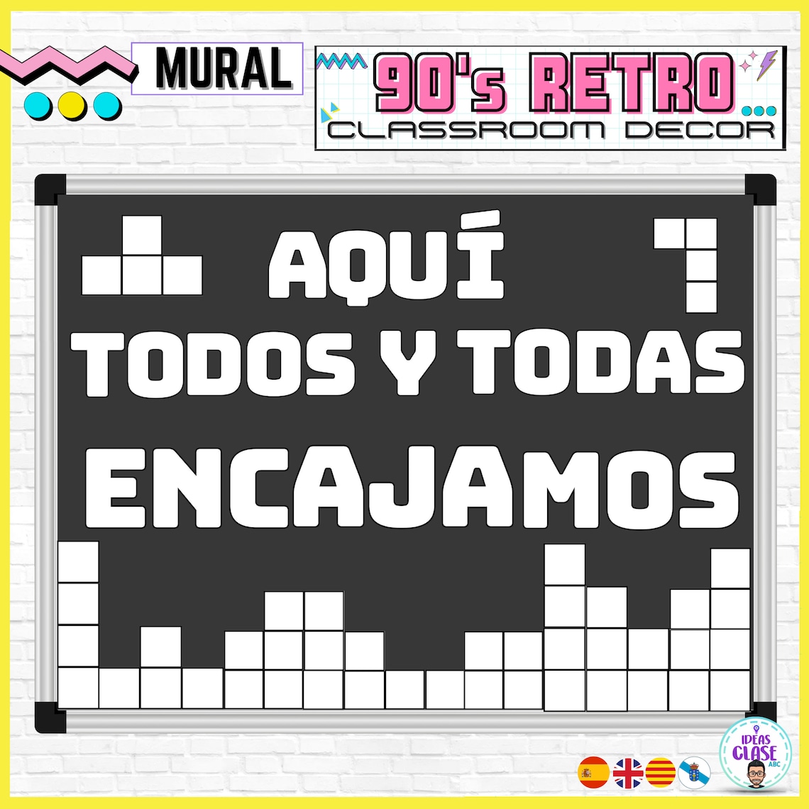 Retro Back to School Bulletin Board Kit Retro Mural Back to School - Etsy