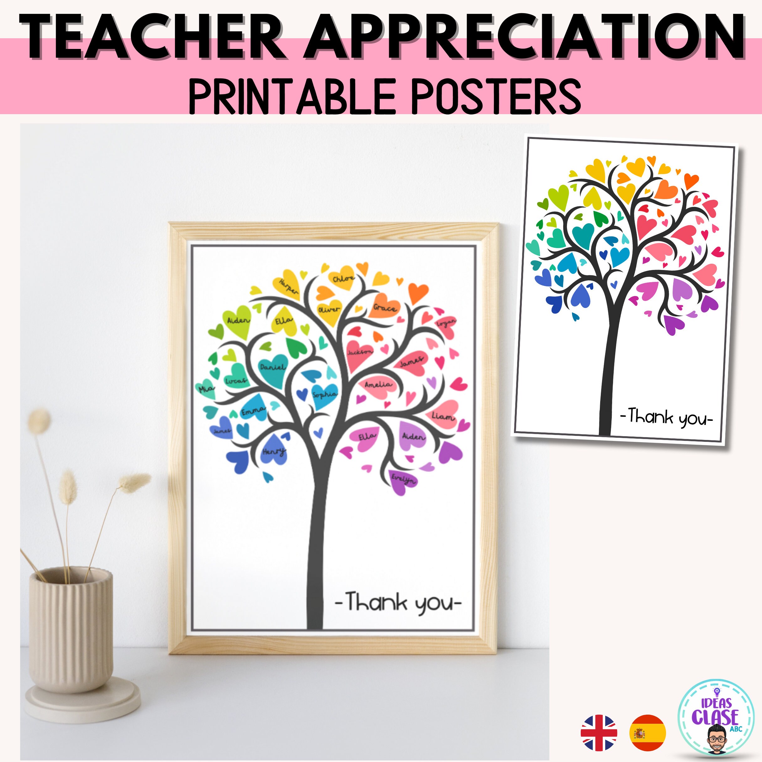 Teacher Appreciate Gifts -printable Digital Posters- Class Gift ...