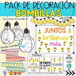 Lightbulb Back to School Bulletin Board Kit+ All About Me- Decor Bundle ...