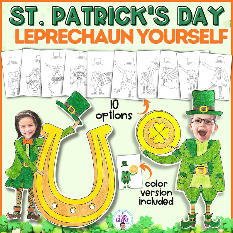 Leprechaun Yourself- St Patrick's Day Craft - Etsy